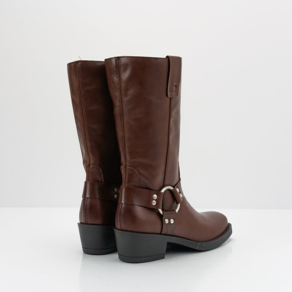 BRYAN STEPWISE 7801 WILLA OLD CIGARETTE MID-CALF BOOT | MOKSIN – Moksin