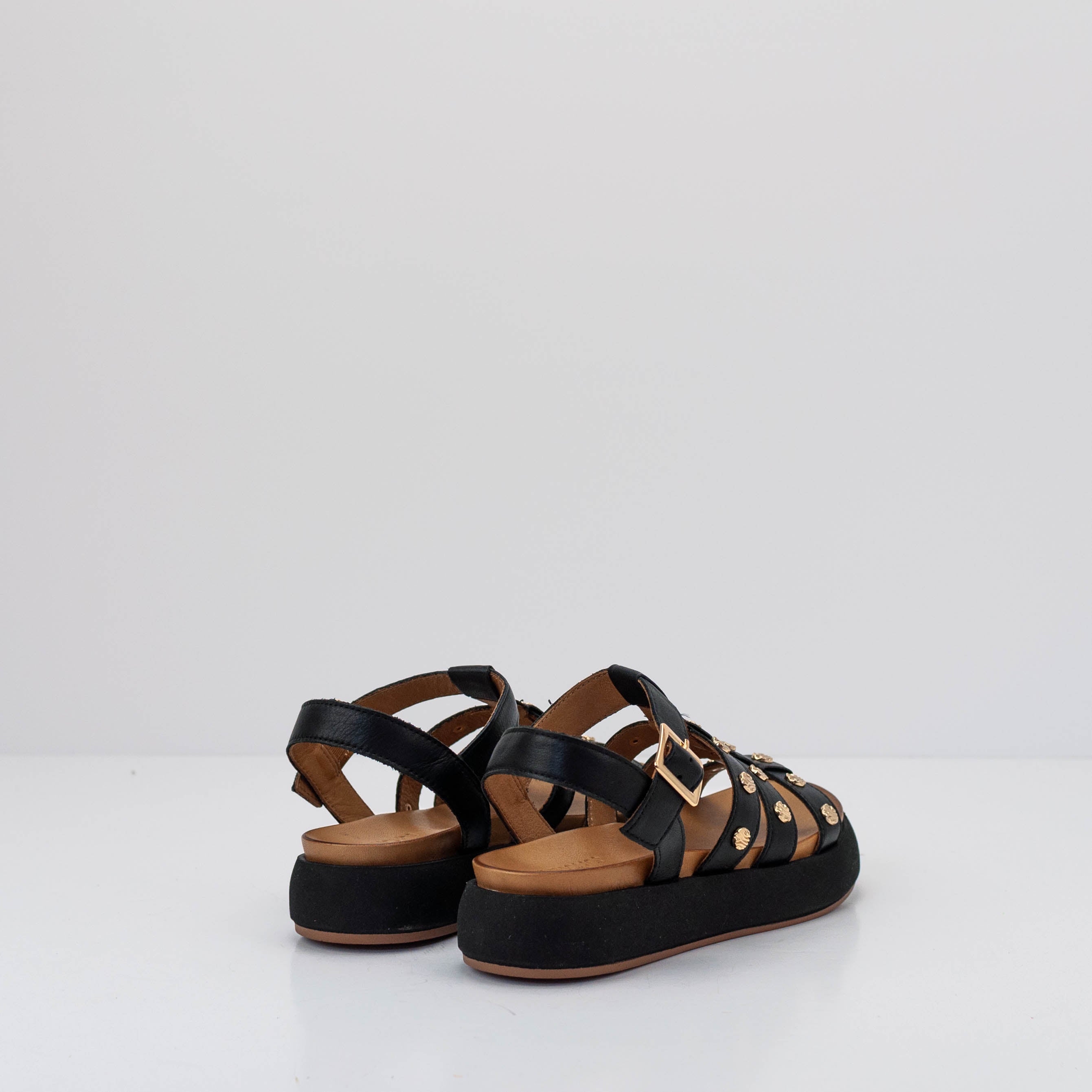 SANDALS A96001 BLACK INUOVO MOKSIN Moksin SANDALS A96001 BLACK INUOVO MOKSIN Moksin