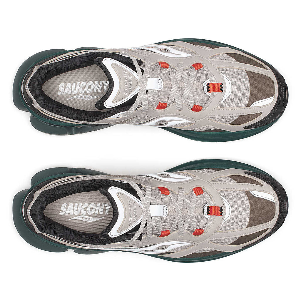 SAUCONY GRID NXT GREY GREEN SNEAKERS | MOKSIN – Moksin