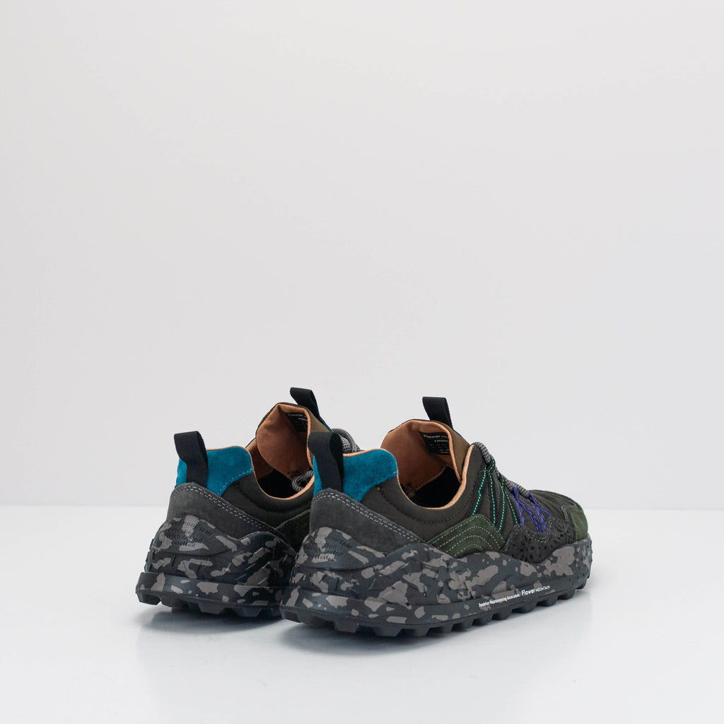 FLOWER MOUNTAIN WASHI MAN ANTHRACITE DARK GREY GREEN SNEAKERS | MOKSIN ...