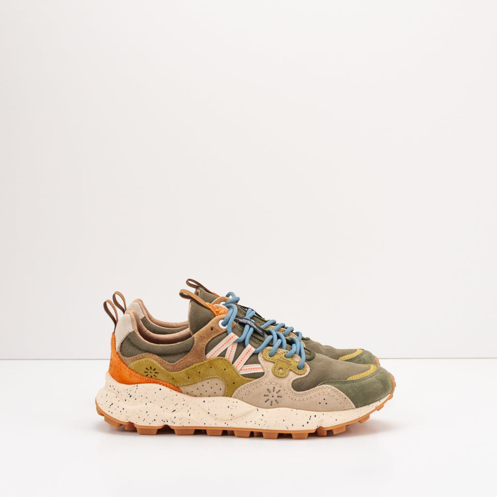 FLOWER MOUNTAIN YAMANO 3 UNI SUEDE CANVAS MILITARY TAUPE ZAPATILLAS ...