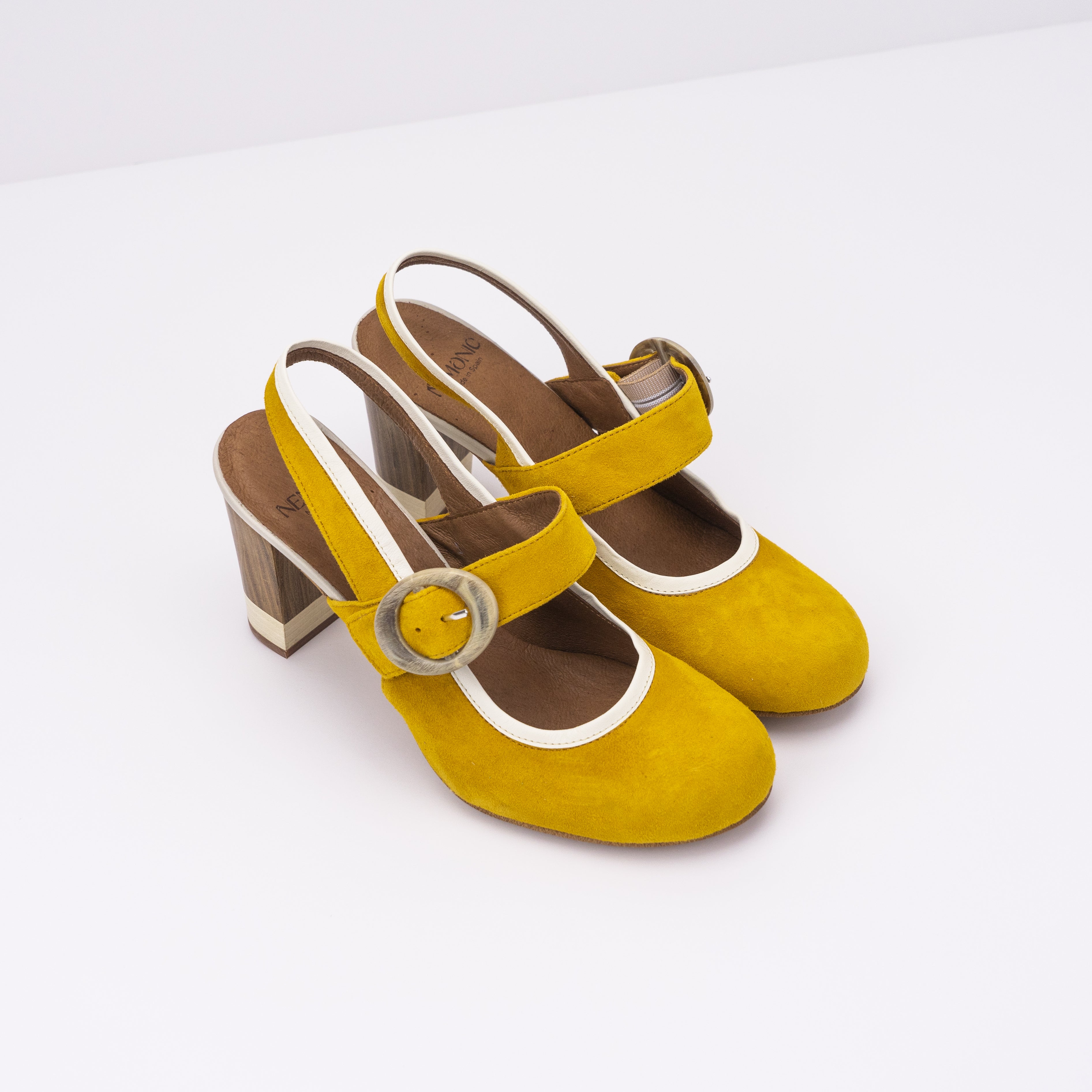 NEMONIC 2306 YELLOW SUEDE HIGH HEELS SHOES | MOKSIN – Moksin