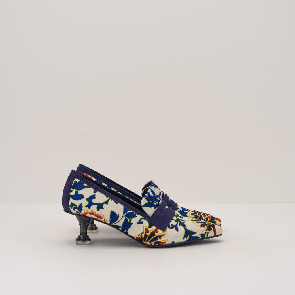 SEIALE ZAPATOS LUNS BLANCO MULTICOLOR CON TACÓN TRANSPARENTE | MOKSIN ...